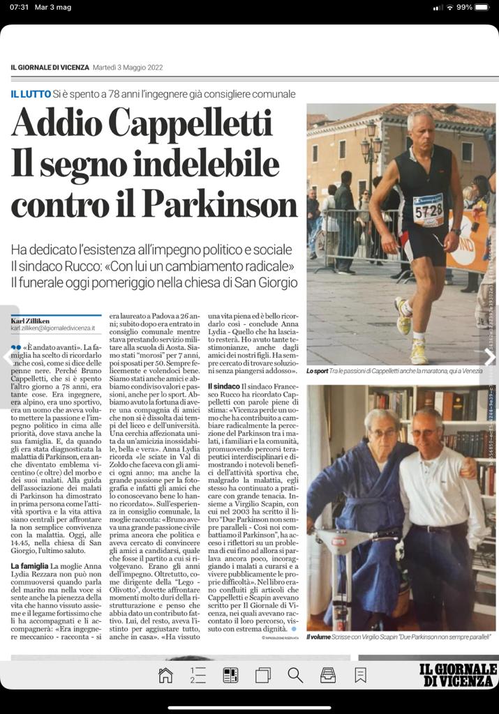 Addio a Bruno Cappelletti - Sport Vicentino